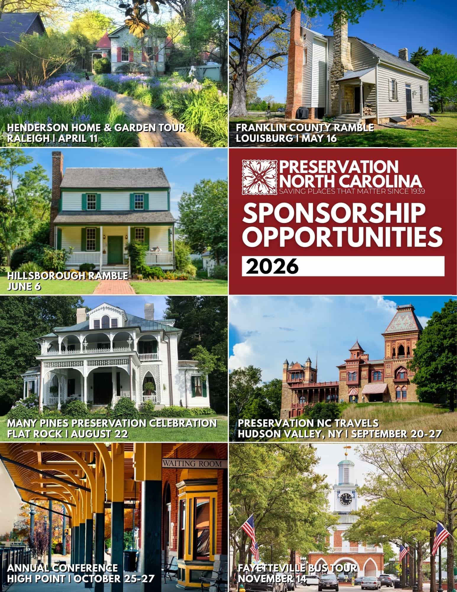 Event Sponsorship Opportunities - Preservation NC